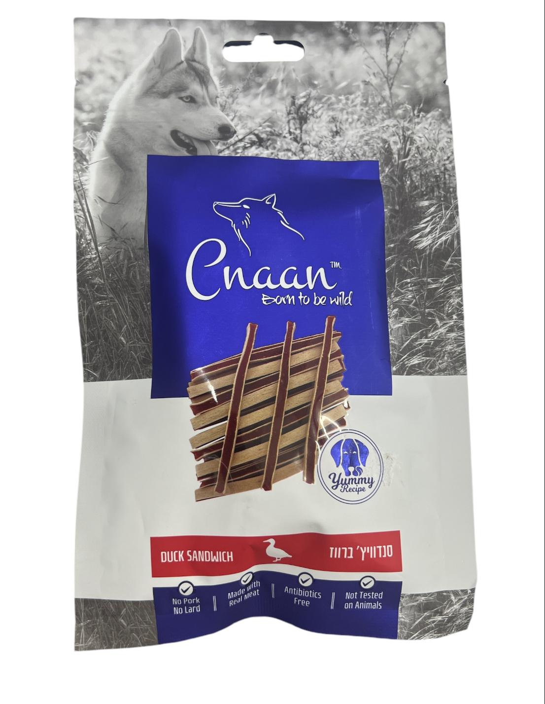 דגידוג | חטיף Cnaan לכלב סנדוויץ' ברווז 100 גרם | כלבים | חטיפים